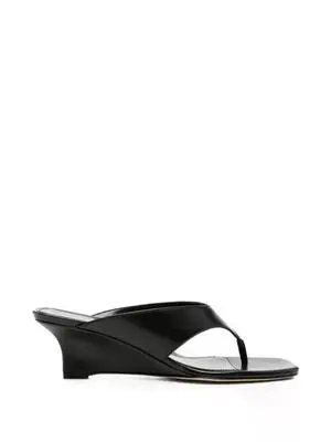 STUART WEITZMAN Wedge-heel Sandals - Black
