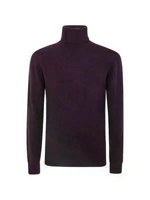 NUUR Roll-neck Wool Sweater - Red