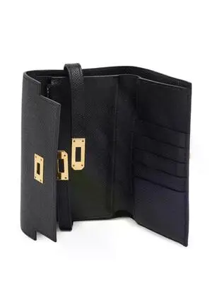 Hermès Kelly Depliant Trifold Wallet - Black