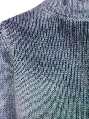 Avant Toi Distressed Roll-neck Sweater
