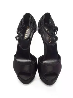 LE SILLA Crystal-embellished Ankle-strap Sandals