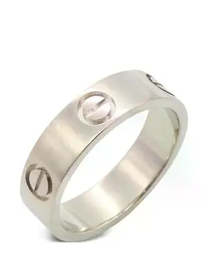Cartier 18k White Gold Love Ring - Silver