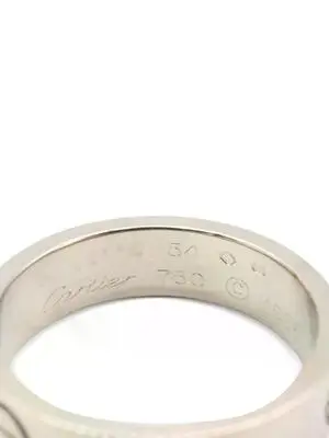 Cartier 18k White Gold Love Ring - Silver