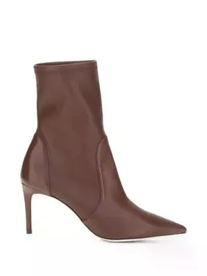 STUART WEITZMAN Power Pointed-toe Ankle Boots - Brown