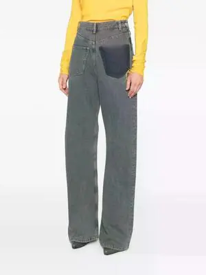 MAISON MARGIELA Faded Patch Detail Jeans