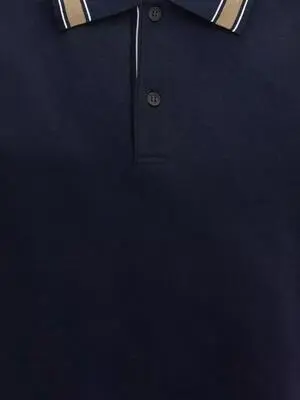 FERRAGAMO Short-sleeve Tipped-trim Polo Shirt