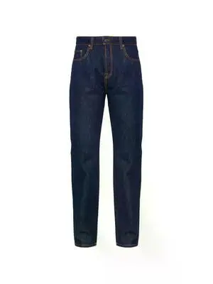 Versace Contrast-stitch Tapered Jeans