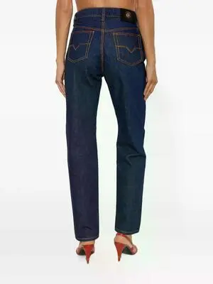 Versace Contrast-stitch Tapered Jeans