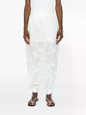 Zimmermann Solstice Polka-dot Sheer Trousers