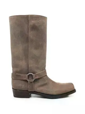 GOLDEN GOOSE Square-toe Biker Boots - Neutrals