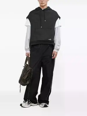 Balenciaga Sleeveless Hoodie - Black