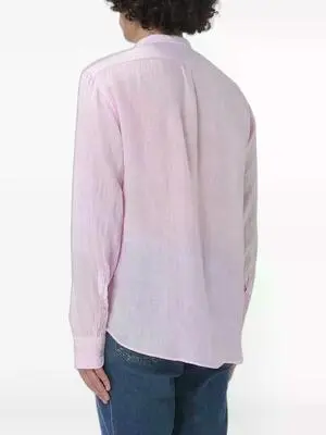 B.D.BAGGIES Band-collar Long-sleeve Shirt - Pink