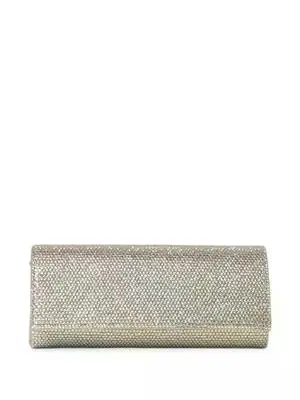 TWENTY FOURHAITCH French75 Crystal-embellished Clutch Bag - Neutrals