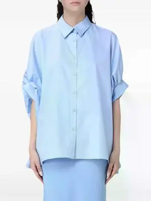 HANITA Gathered Short-sleeve Shirt