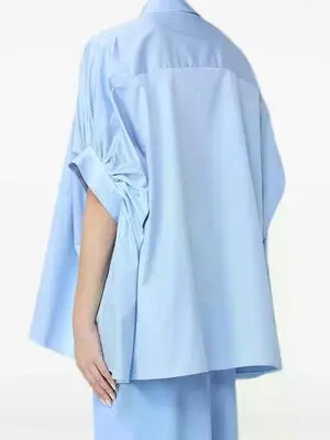 HANITA Gathered Short-sleeve Shirt