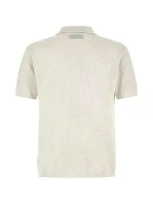 RIVIERA Open Collar Polo Shirt - Neutrals