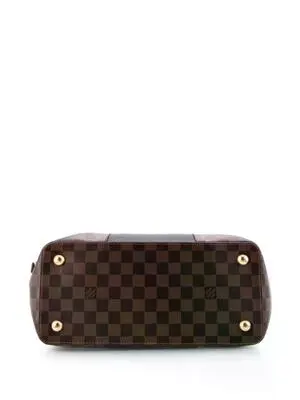 LOUIS VUITTON Damier Leather Shoulder Bag - Black