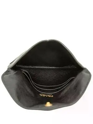 Prada 2010-2026 Saffiano Envelope Compact Wallet Small Wallets