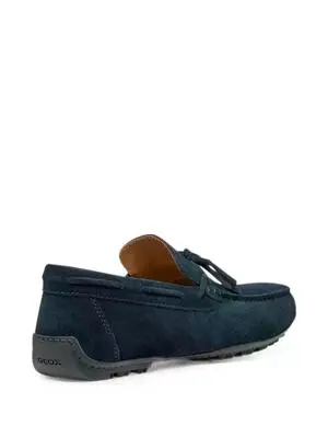Geox Kosmopolis + Grip Bow-detail Suede Loafers