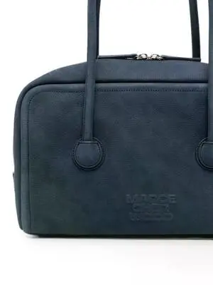 MARGESHERWOOD Embossed Logo Nubuck Leather Tote Bag