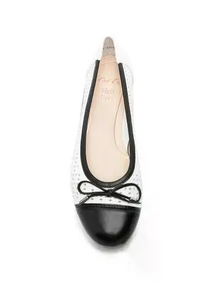 ARA Perforated-detail Ballet Flats
