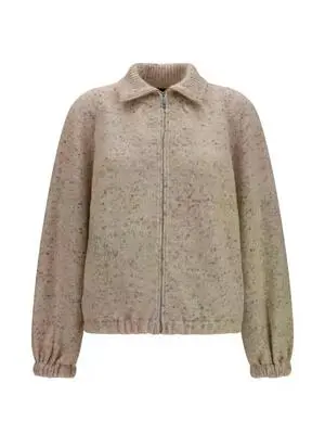 Fabiana Filippi Long-sleeve Zip-up Cardigan - Neutrals