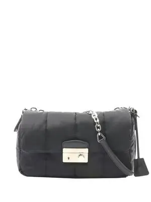 Prada 2010-2026 Tessuto Bomber Shoulder Bag - Black