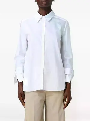 HANITA Bow-detail Long-sleeve Shirt