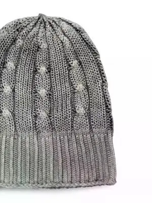Avant Toi Cable-knit Beanie Hat