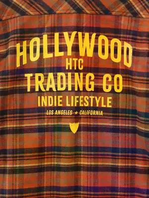 HTC LOS ANGELES Plaid Graphic-print Shirt