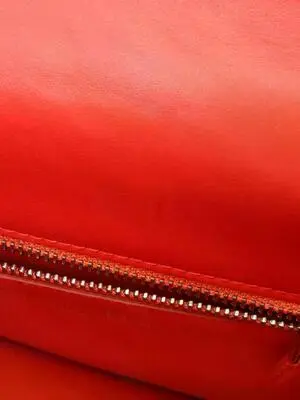 Dior 20th Century Leather Diorama Club Flap Shoulder Bag - Red