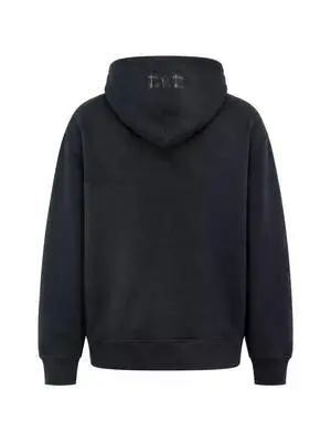 EDEN PARK Logo-patch Drawstring Hoodie - Blue
