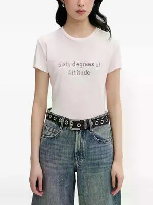 Miss Sixty Slogan-print T-shirt - Pink
