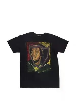 HTC LOS ANGELES Graphic-print Boxy-fit T-shirt - Black