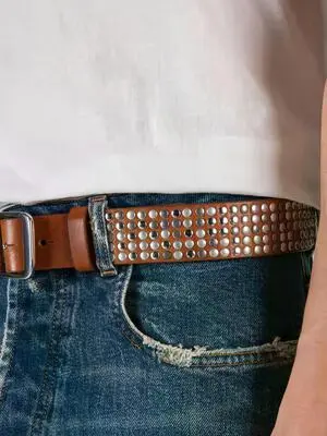 HTC LOS ANGELES Studded Panelled Belt