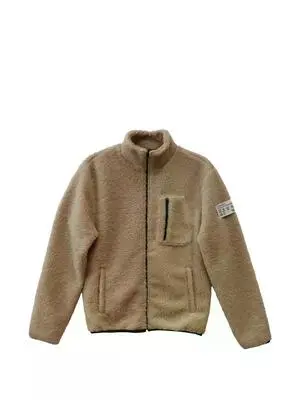 HTC LOS ANGELES Zip-up Teddy Down Jacket - Neutrals