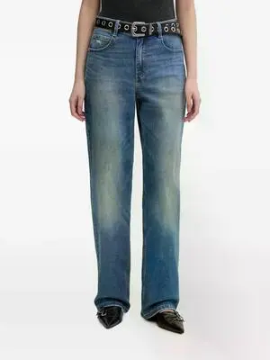 Miss Sixty Faded Straight-leg Jeans - Blue
