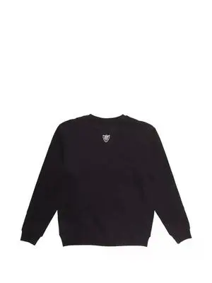 HTC LOS ANGELES Shield Logo-print Sweater - Black