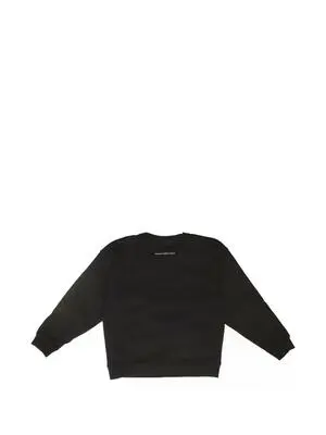 HTC LOS ANGELES Logo-print Crew-neck Sweater - Black
