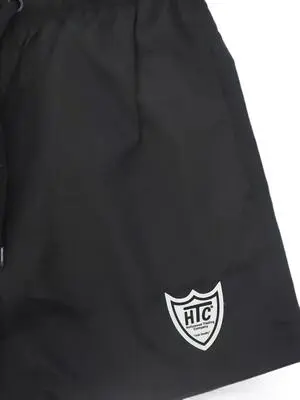 HTC LOS ANGELES Logo-patch Drawstring Swim Shorts