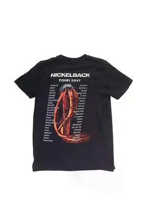 HTC LOS ANGELES Nickleback Lux Studded Graphic-print T-shirt