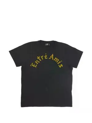 HTC LOS ANGELES Flocked-print T-shirt - Black