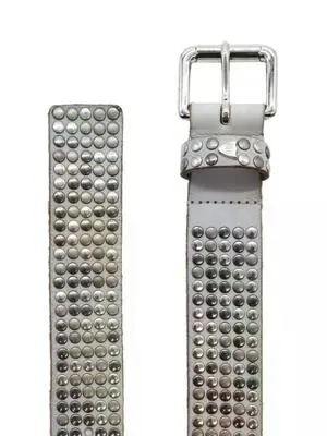 HTC LOS ANGELES Stud-embellished Leather Belt