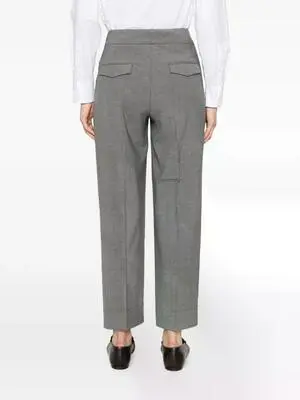 Peserico Pressed Crease Turned-up Trousers