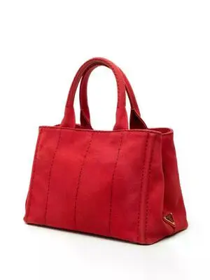 Prada 2013-2026 Small Canvas Canapa Logo Satchel