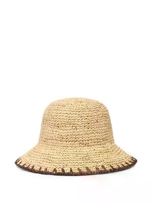 BOSS Logo-plaque Whipstitch-trim Bucket Hat