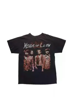 HTC LOS ANGELES Studded Graphic-print T-shirt - Black