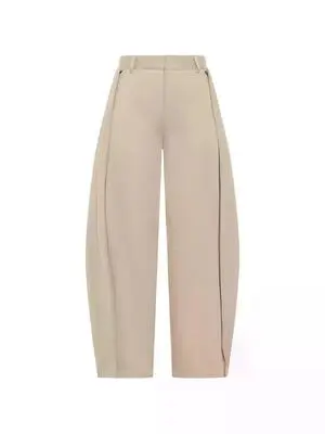 Loewe Pleated Straight-leg Trousers - Neutrals