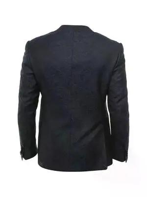 Corneliani Jacquard-pattern Satin-lapel Blazer
