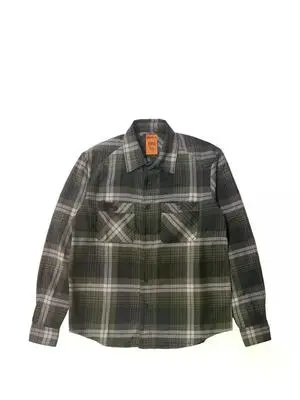 HTC LOS ANGELES Check-pattern Logo-print Shirt
